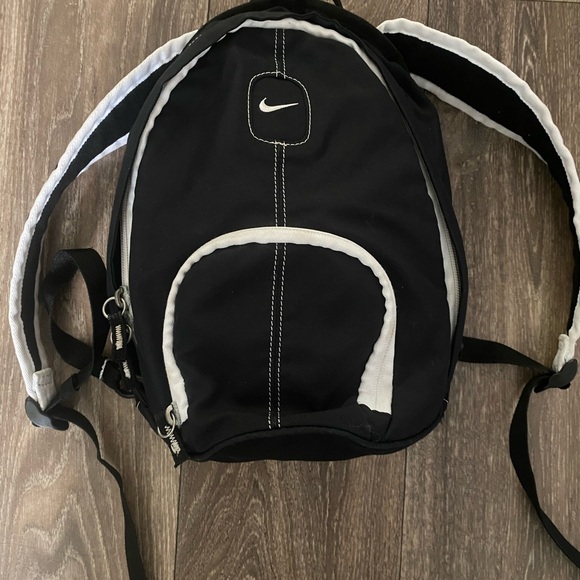Nike | Bags | Vintage Nike Mini Backpack Black White | Poshmark